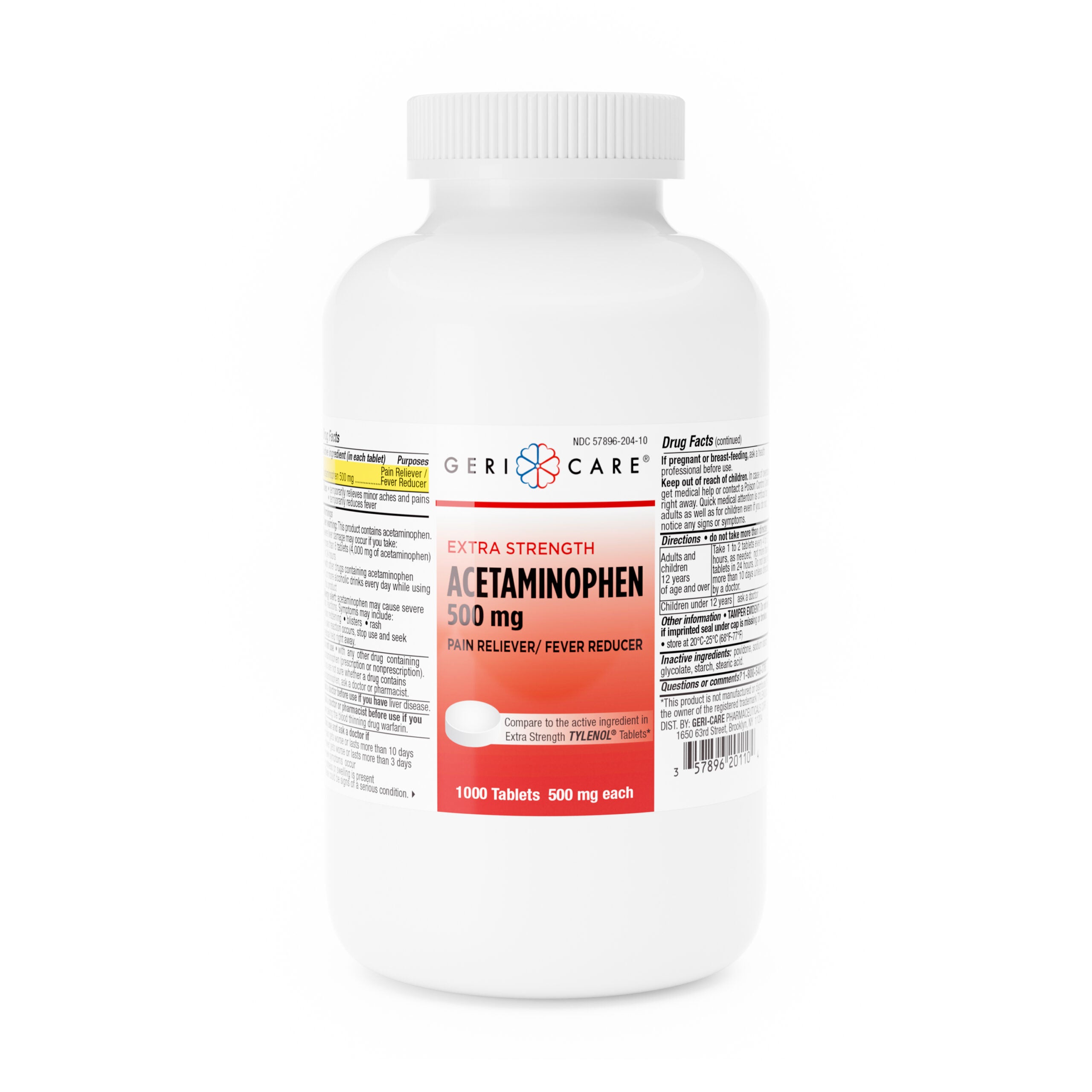 Acetaminophen Tablets 500mg Extra Strength