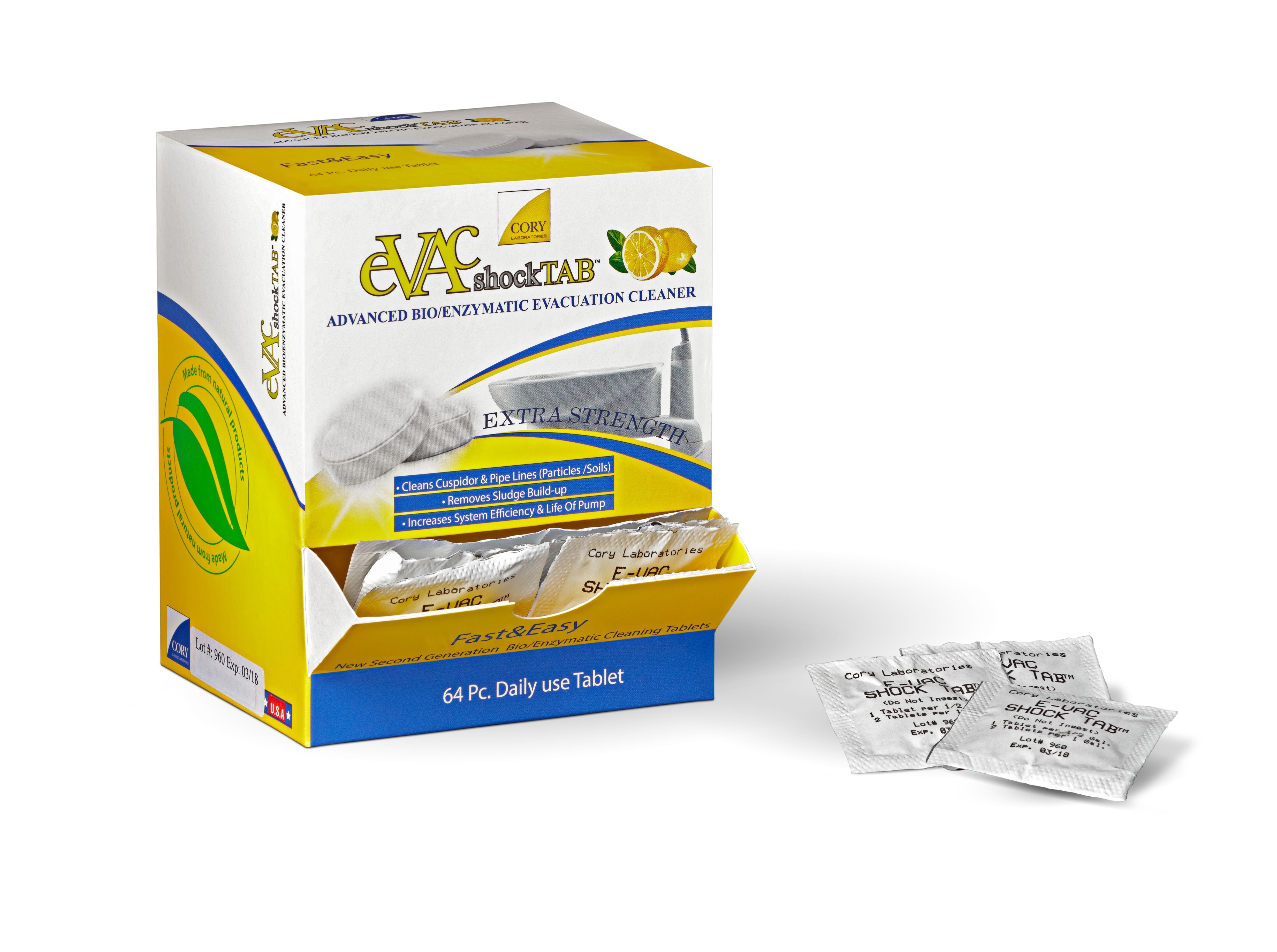 Evac Shock Tablets 64/bx - Cory Labs